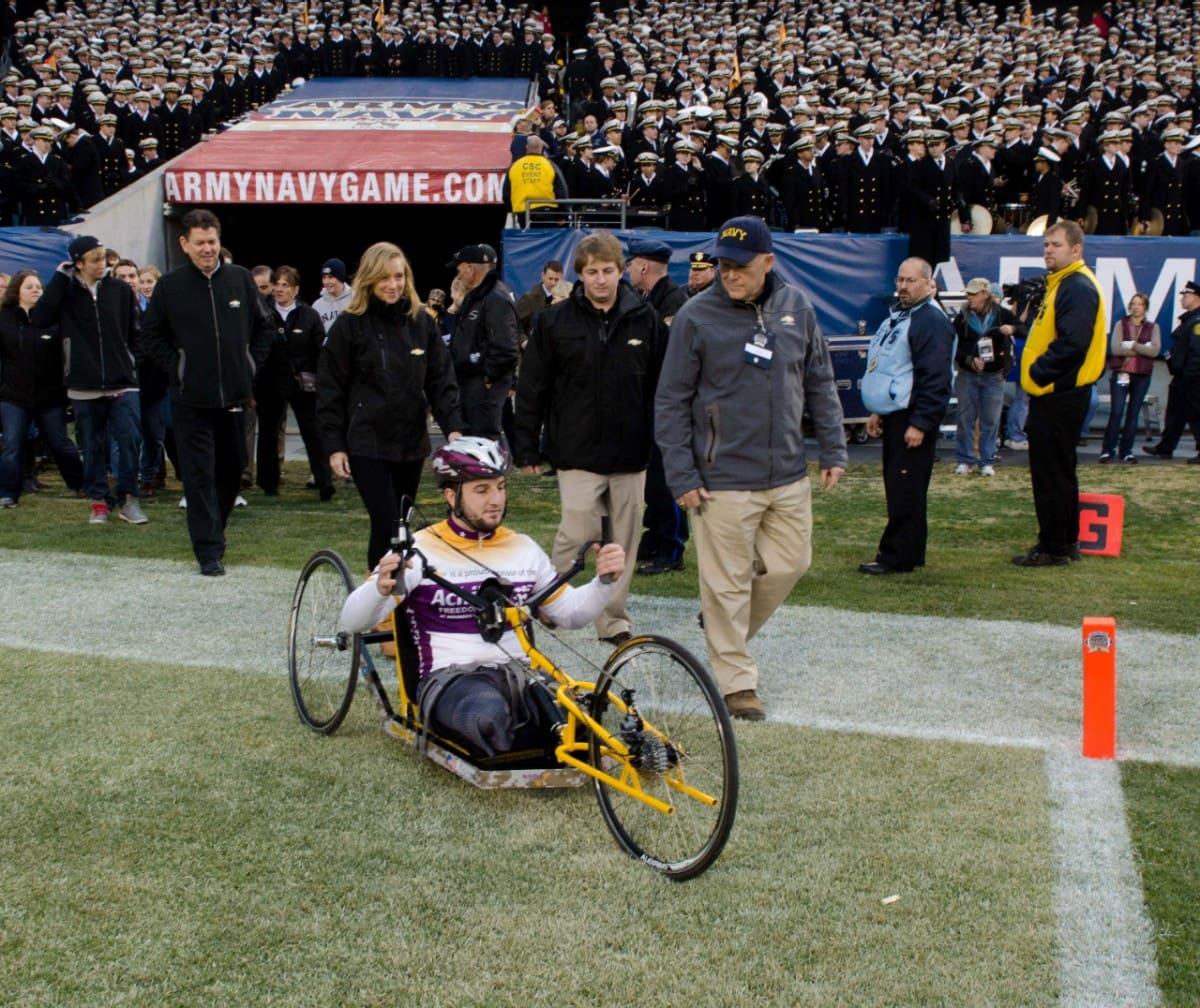 Racing Handcycle for Wounded Veterand by GM and Michigan Tech